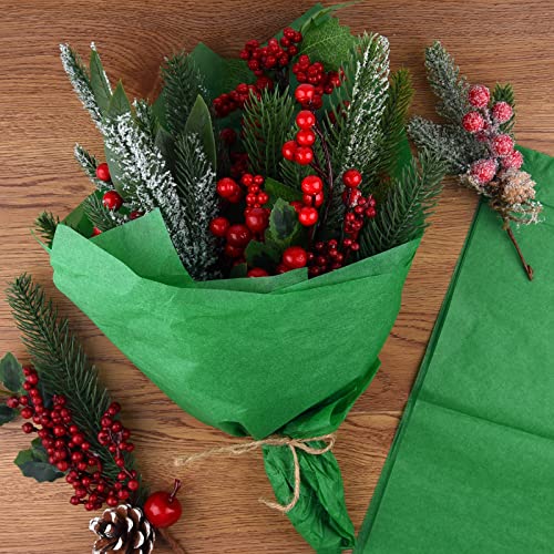 TUPARKA 60 Sheets Tissue Paper 19.7x15inch Christmas Tissue Paper Wrapping Paper Gift Paper for DIY and Craft, Gift Bags Decorations in Christmas Party