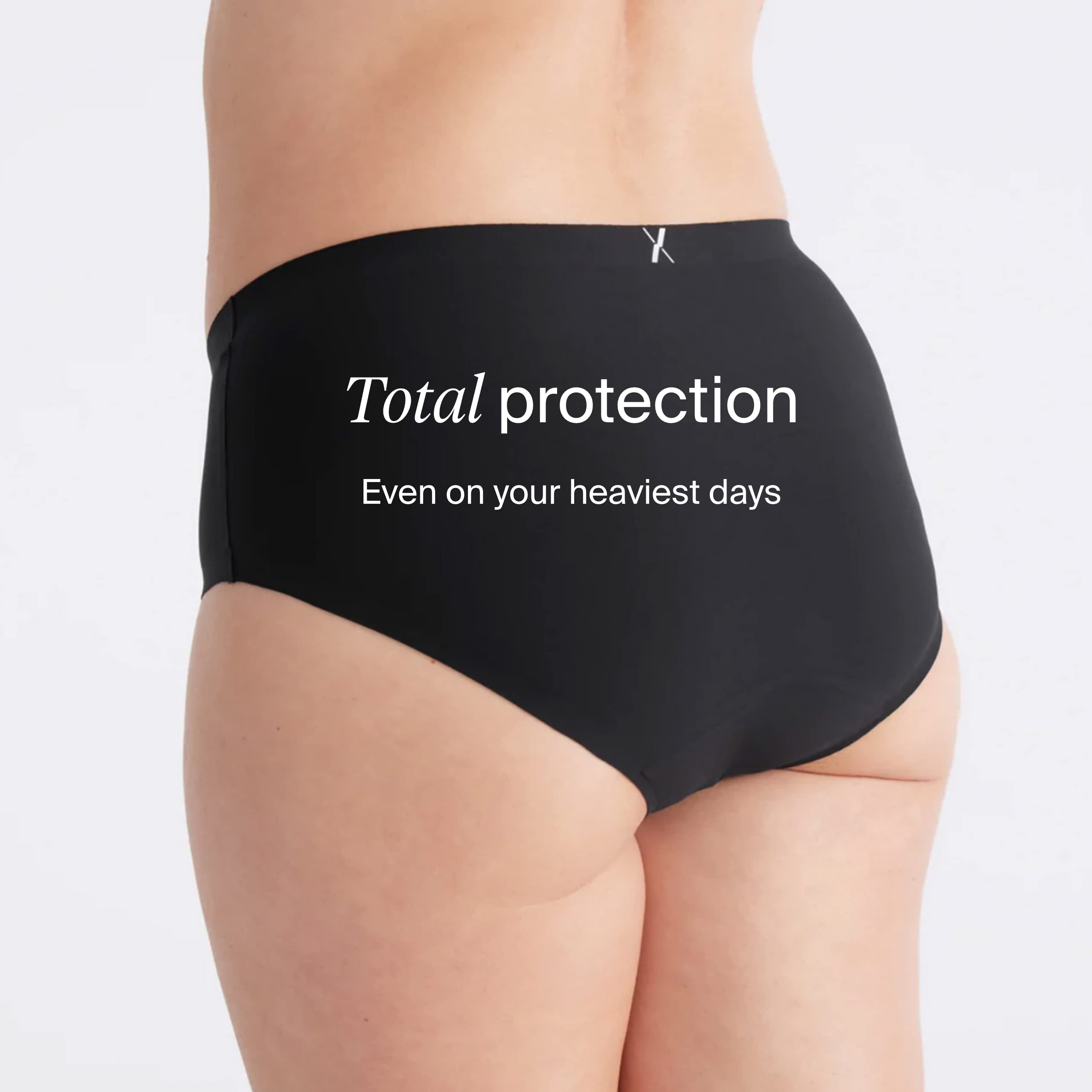 KNIX Super Leakproof Boyshort - Quick-Dry & Breathable Period Underwear - Menstruation Boyshort Panties with Stretchy Fabric - Alternative to Menstrual Pads - Black, Medium (3 Pack)