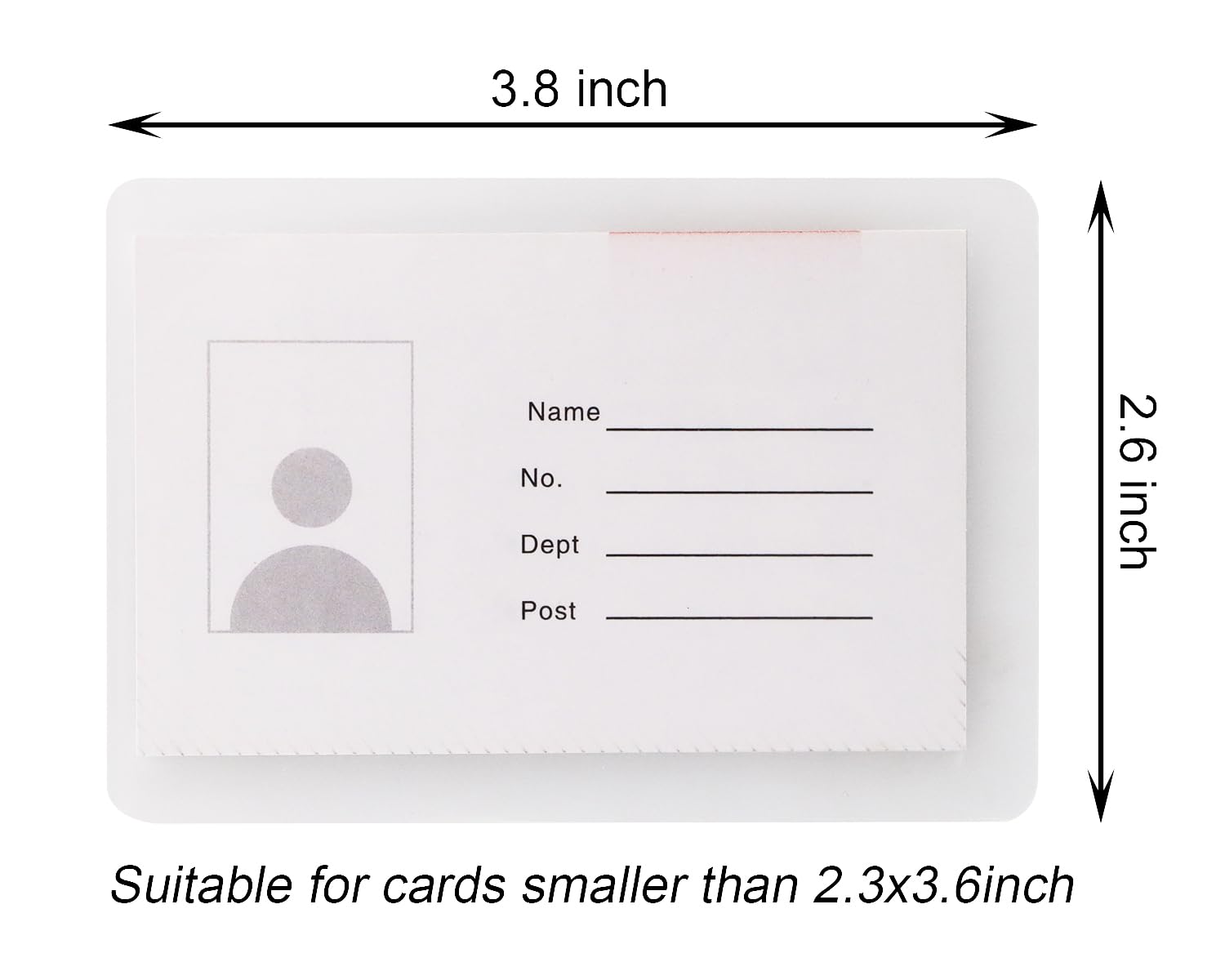 ONLYKXY 2.5x3.7-Inches Transparent Universal Thermal Laminating Sheets Pouches Premium Films for Laminator Machine - Photo Paper Files Card Picture Safe for Office 100Pcs
