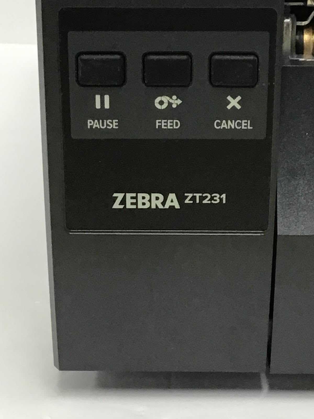 ZEBRA ZT23142-T01000FZ, ZT231 Upgraded Version of ZT230 Thermal Transfer Industrial Printer, 203 dpi Print Width 4 in Ethernet Bluetooth Serial USB, Includes: Touch Display, Tear Bar