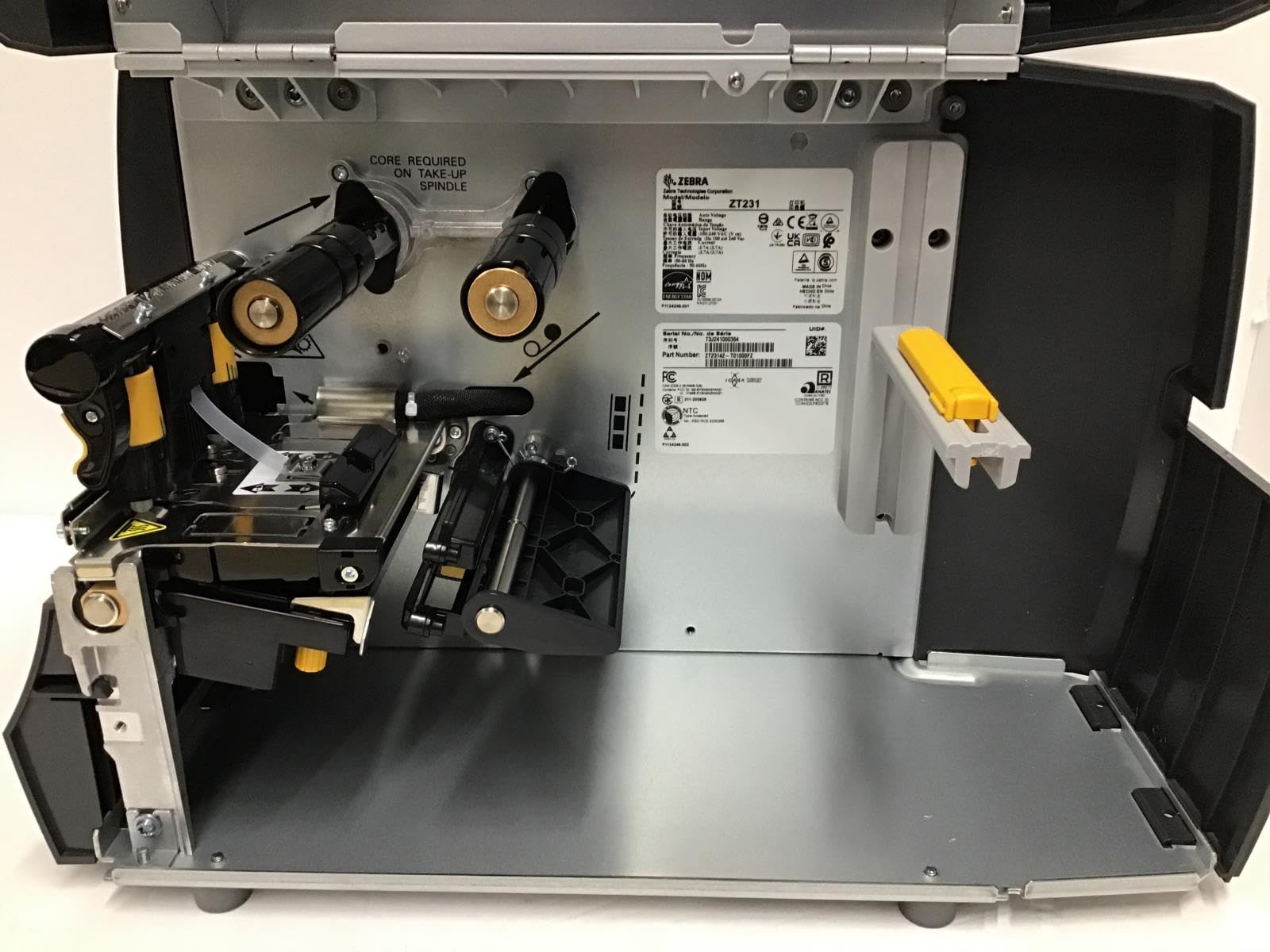 ZEBRA ZT23142-T01000FZ, ZT231 Upgraded Version of ZT230 Thermal Transfer Industrial Printer, 203 dpi Print Width 4 in Ethernet Bluetooth Serial USB, Includes: Touch Display, Tear Bar
