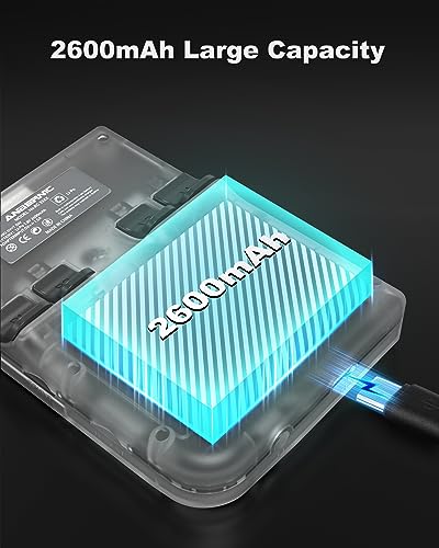 Retro Handheld Game Console, Anbernic RG35XX Handheld Emulator Console, 3.5 Inch IPS Screen, Quad-core CPU, DDR3 256MB RAM, Speaker, 2600mAh Rechargeable Battery (White)