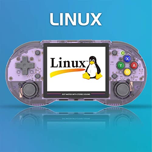 RG353PS Handheld Game Console Built-in 15000 Games, 16+64G 3.5-Inch Retro Video Gaming Console Arcade Emulator, Support WiFi Online Battle & Bluetooth Gamepad, Linux System, RK3566