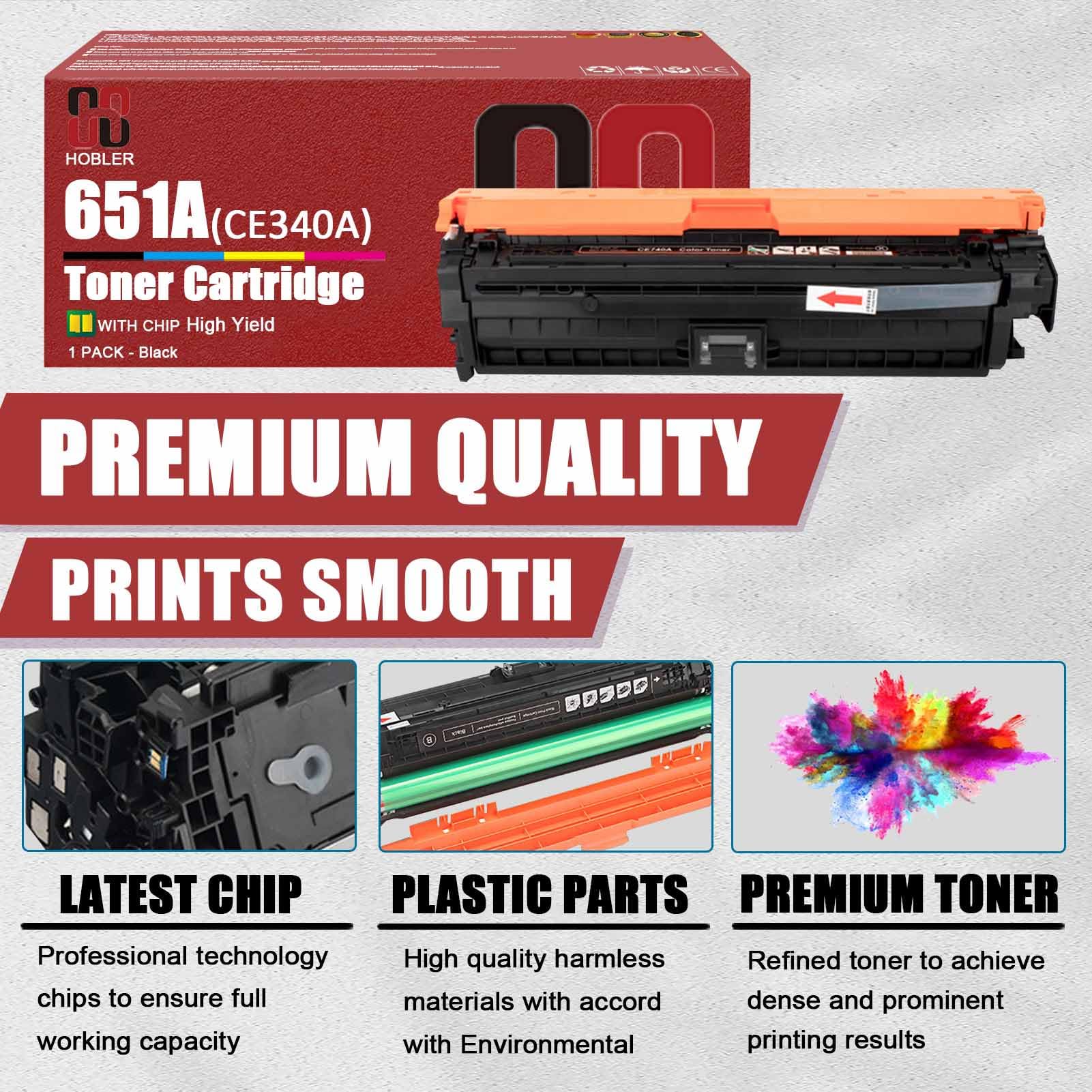 Replacement CE340A Toner Cartridges Compatible for HP 651A CE340A Toner Cartridge Work for HP Laserjet Enterprise 700 Color M775dn M775f M775z Printers