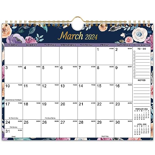 2024 Calendar - Calendar 2024, Jan. 2024 - Dec. 2024, 11" x 8.5", 12-Month Wall Calendar 2024, Small Calendar with Twin-Wire Binding