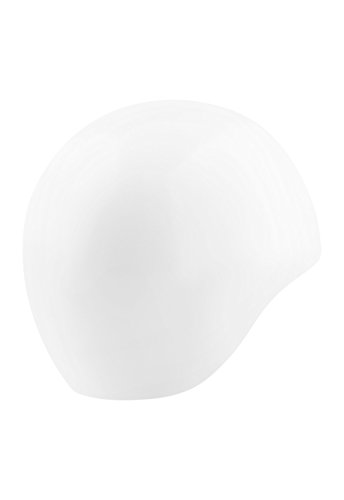 Speedo unisex adult Fastskin Fs3 Competition Swim Cap, White, Medium US
