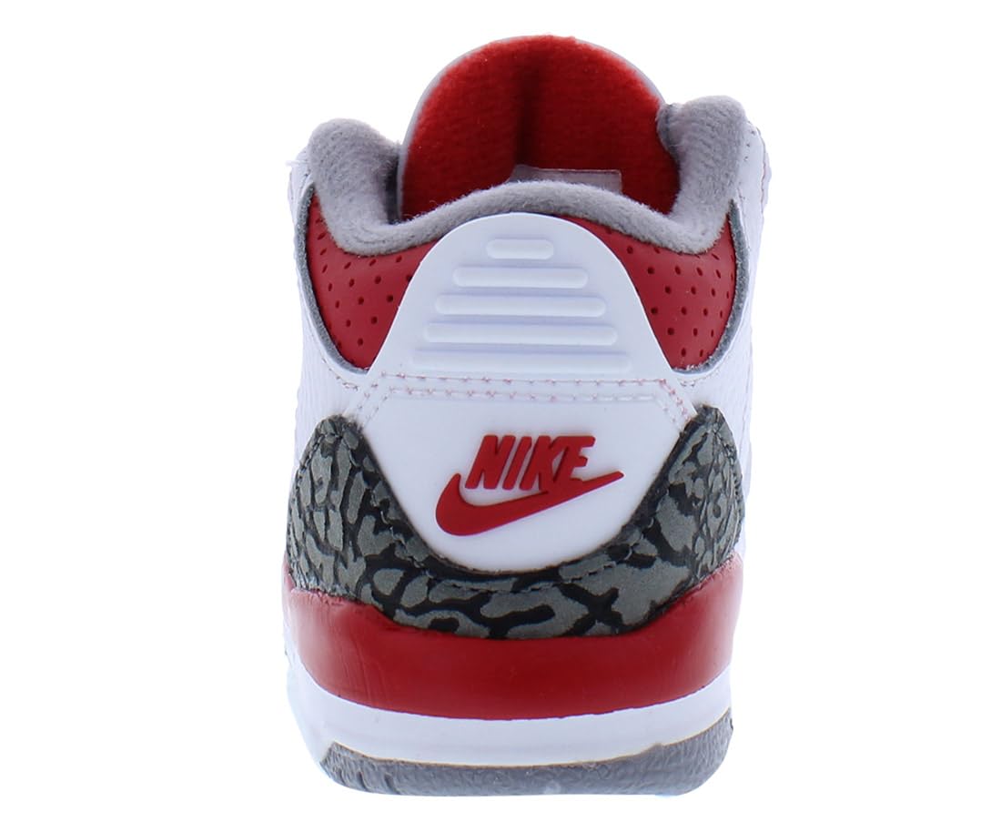 Jordan Baby Boy's 3 Retro (Infant/Toddler) White/Fire Red/Black/Cement Grey 5 Toddler M