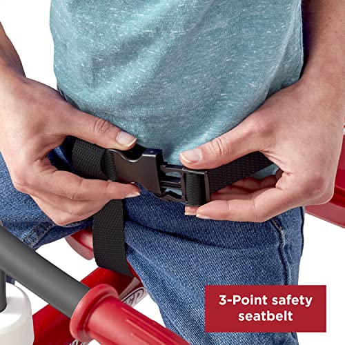Radio Flyer Pedal & Push 4-in-1 Stroll ' N TrikeĀ®, Red Tricycle, for Toddlers Ages 1-5 (Amazon Exclusive), Toddler Bike