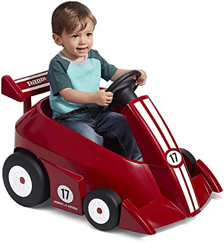 Radio Flyer Grow With Me Racer, Kids Battery Powered and Remote Control Ride On Toy, Red Toddler Ride On Toy For Ages 1.5-4 Years
