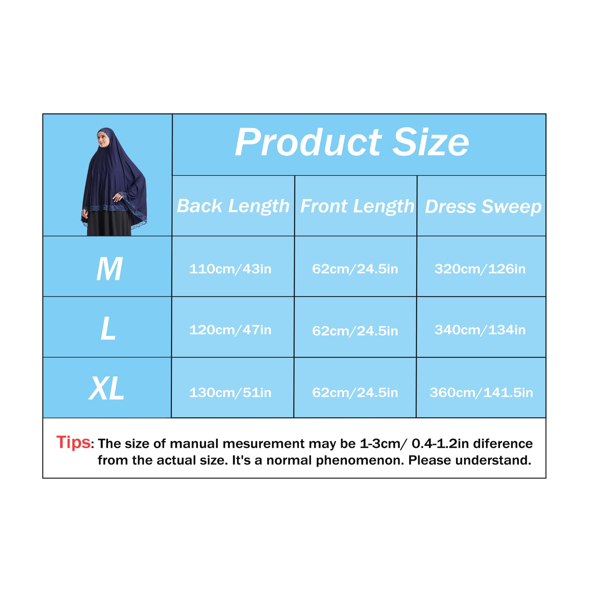 khalat Women's Elegant Hijab Lace Trim Muslim Islamic Ramadan Soft Lightweight Hijab Long Scarf Grey