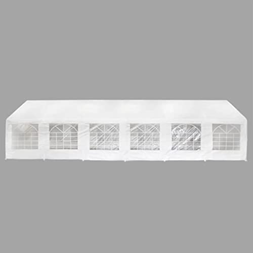 vidaXL Party Tent Heavy Duty with Windows Side Walls Outdoor Patio Garden Pop Up Gazebo Canopy White 39.4' x 19.7'