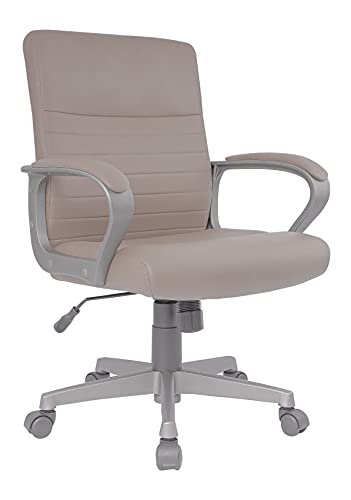 STAPLES Tervina Luxura Mid-Back Manager Chair, Taupe (56905)