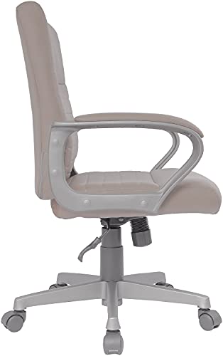 STAPLES Tervina Luxura Mid-Back Manager Chair, Taupe (56905)