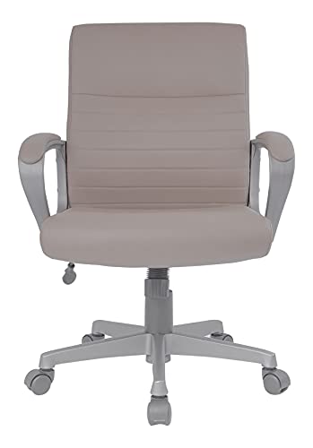 STAPLES Tervina Luxura Mid-Back Manager Chair, Taupe (56905)