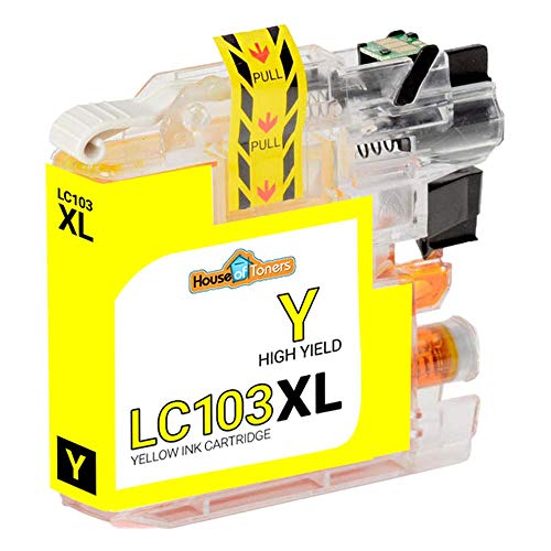 HouseofToners Compatible Ink Cartridge Replacement for Brother LC103Y (1 Yellow)