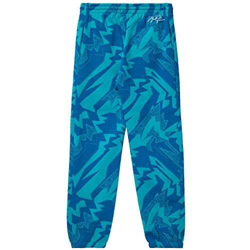 Jordan Boy's MJ Essentials All Over Print Fleece Pants (Big Kids) French Blue LG (14-16 Big Kid)