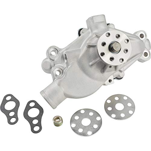 Small Block Chevy Performance Aluminum Water Pump, Short, w/Detailed Instructions