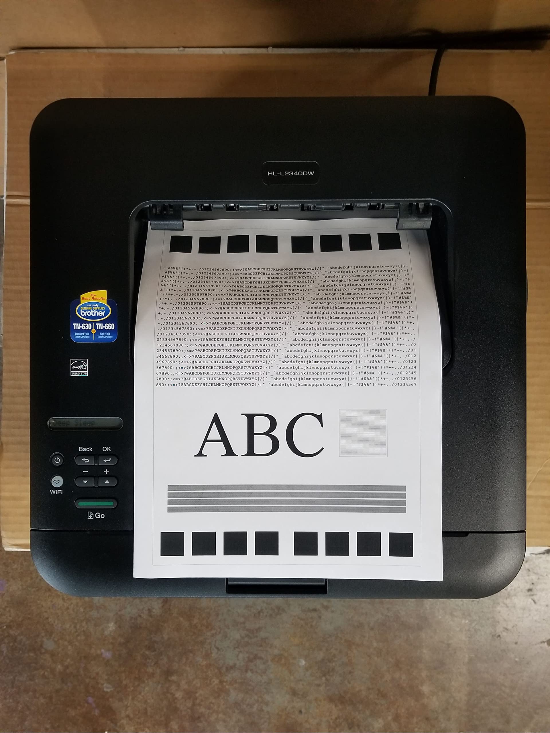 Brother HL-L2340DW Laser Printer - Monochrome - 2400 x 600 dpi Print - Plain Paper Print - Desktop - 26 ppm Mono Print - 250 sheets Input - Automatic Duplex Print - LED - Wireless LAN - USB - HL-L2340DW