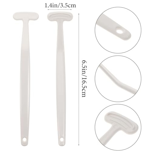 6 Pack Tongue Scraper, Plastic Tongue Cleaner Brush for Adults Tongue Scrubber for Better Breath Dental Oral Care Supplies (6 Pcs Tongue Scraper)