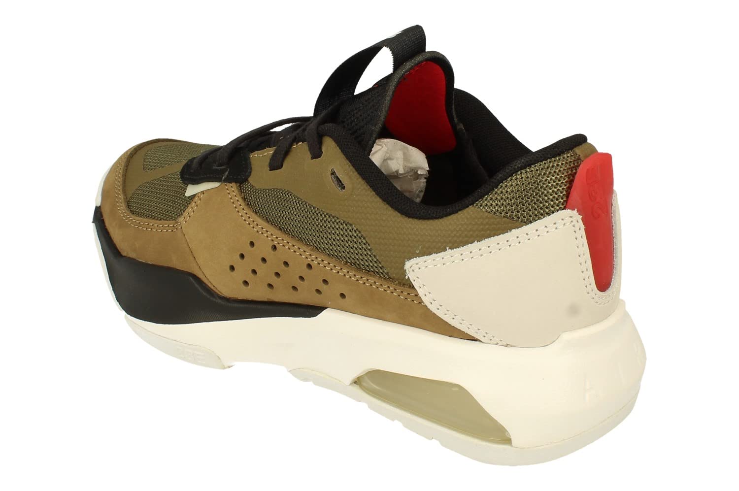 Nike Air Jordan 200E Womens Trainers DH7381 Sneakers Shoes (UK 4.5 US 7 EU 38, Medium Olive University red 261)