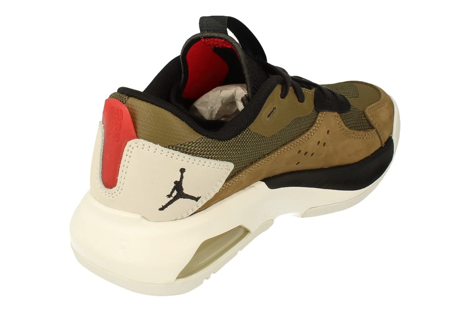 Nike Air Jordan 200E Womens Trainers DH7381 Sneakers Shoes (UK 4.5 US 7 EU 38, Medium Olive University red 261)