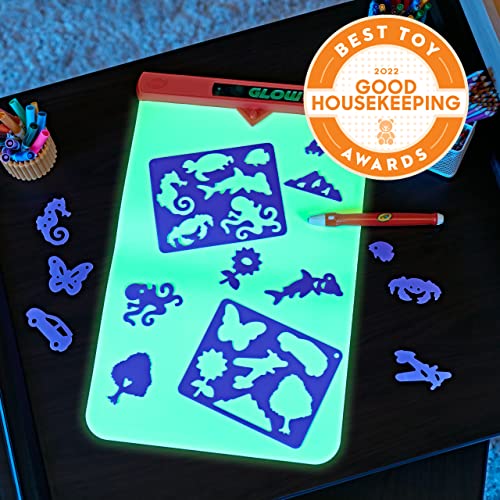 Crayola Glow Art Studio, Glow in The Dark Toys, Kids Gifts for Girls and Boys, Ages 6, 7, 8, 9