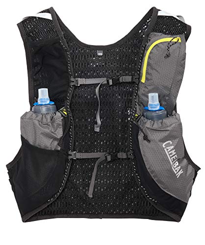 CamelBak Ultra Pro Hydration Vest 34 oz, Graphite/Sulphur Spring, L