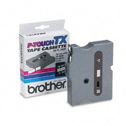 Genuine Brother 1/4" (6mm) Black on White TX P-Touch Tape for Brother XL-30, XL30 Label Maker