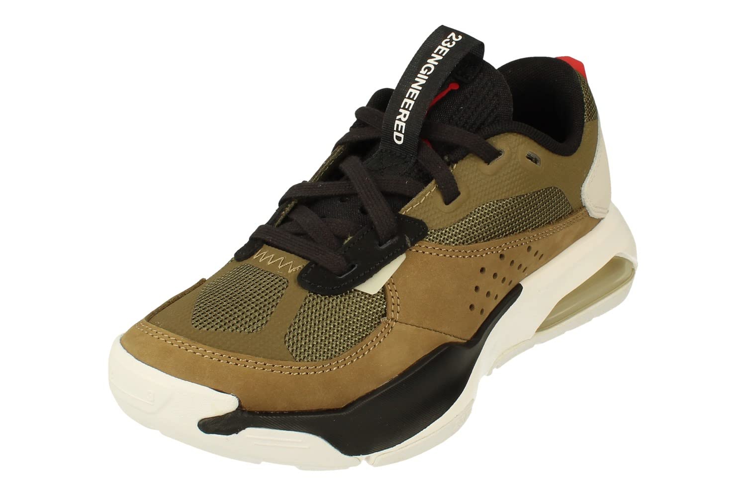Nike Air Jordan 200E Womens Trainers DH7381 Sneakers Shoes (UK 4.5 US 7 EU 38, Medium Olive University red 261)