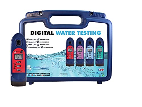486201-K Exact® Pool EZ Photometer Starter Kit | 10 Parameters - F/C/T Chlorine, pH, Alkalinity, Calcium, Cyanuric, Copper, Salt, & Phosphate | 25 Tests Ea. w/o PO4, Cu, NaCl | NSF Certified
