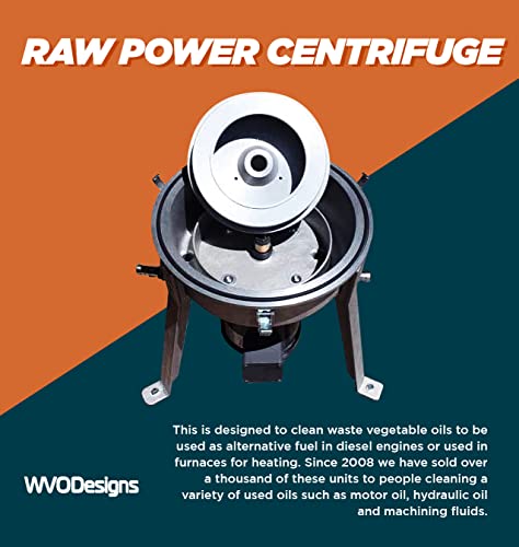 WVO Designs Waste Oil Centrifuge β Cleans Waste Vegetable Oils & Other Fluids β Extracts Dirt & Water β Processes Up to 25 Gallons/Hour