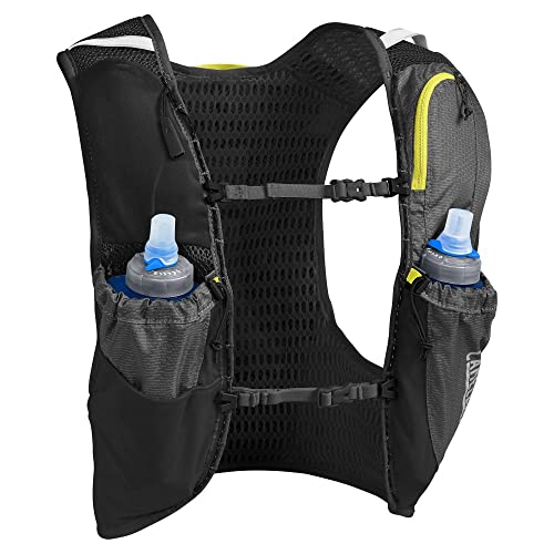 CamelBak Ultra Pro Hydration Vest 34 oz, Graphite/Sulphur Spring, L