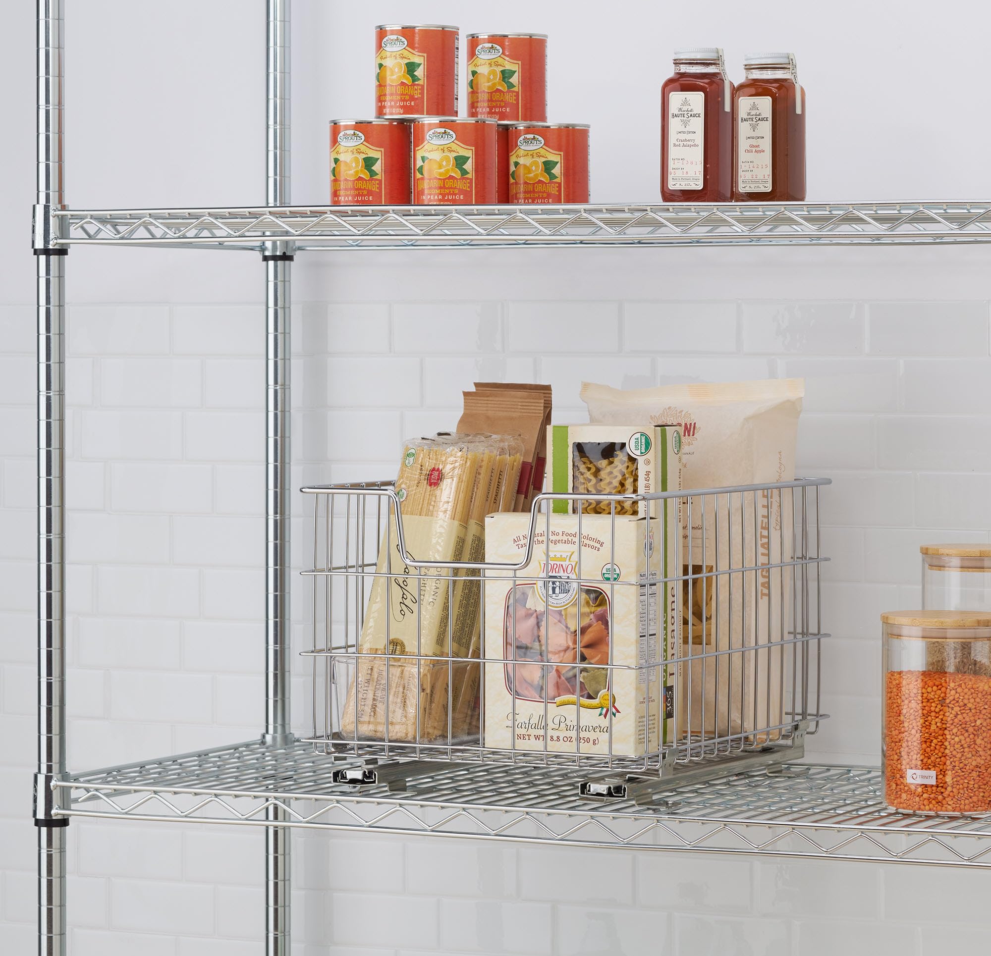 TRINITY Ecostorage Wire Basket with Slides
