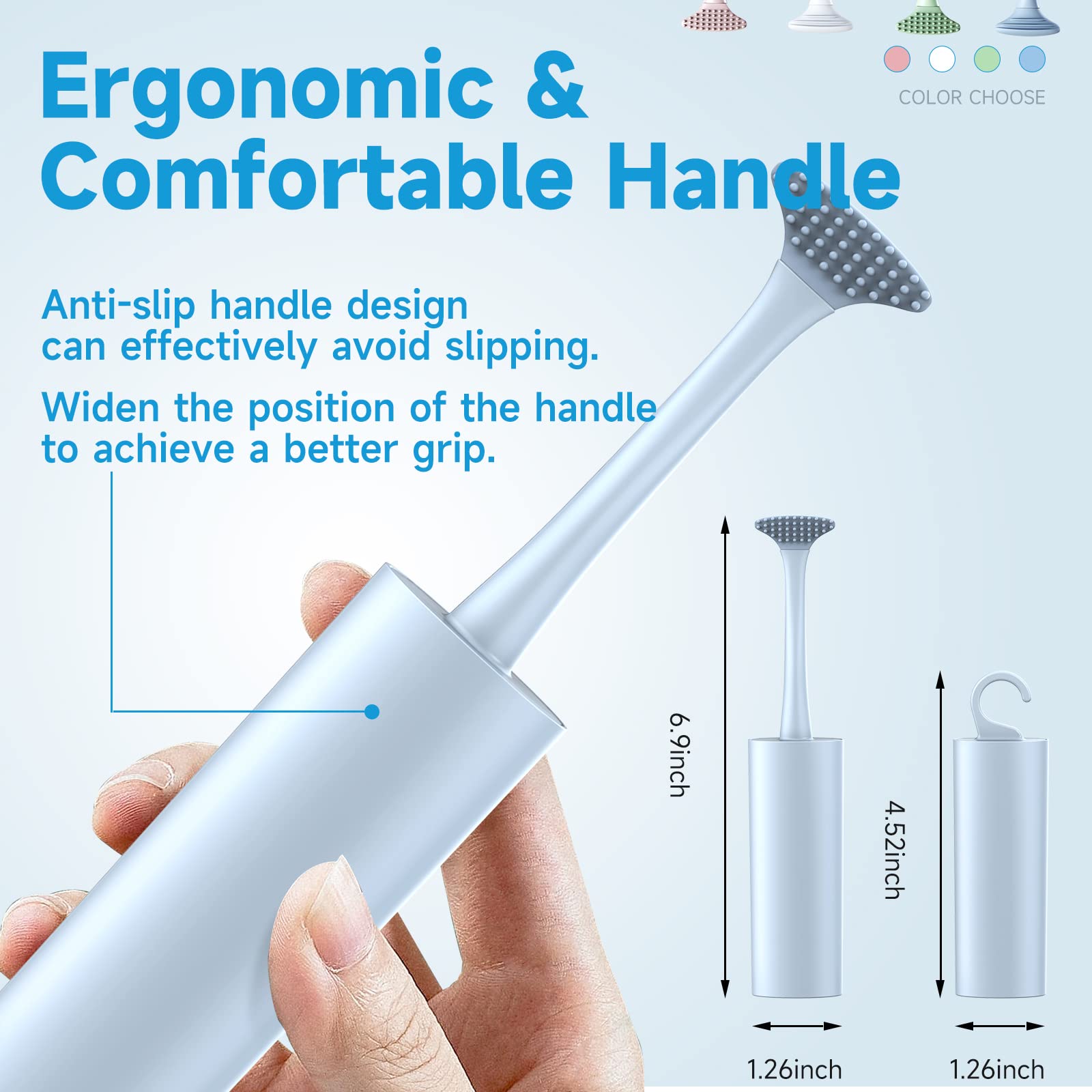 ๐ ๐๐๐๐ ๐๐จ๐ง๐ ๐ฎ๐ ๐๐๐ซ๐๐ฉ๐๐ซ ๐๐ฅ๐๐๐ง๐๐ซ, Tongue Brush Scrapers with Travel Handy Case for Adults, Kids, Children, Healthy Oral Care, Easy to Use, Solft Help Fight Bad Breath