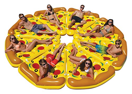 Swimline Giant Inflatable Pizza Slice for Swmming Pool (8 Pack)