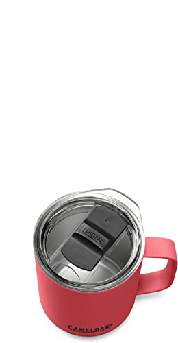 CamelBak Horizon 12 oz Camp Mug - Insulated Stainless Steel - Tri-Mode Lid - Wild Strawberry