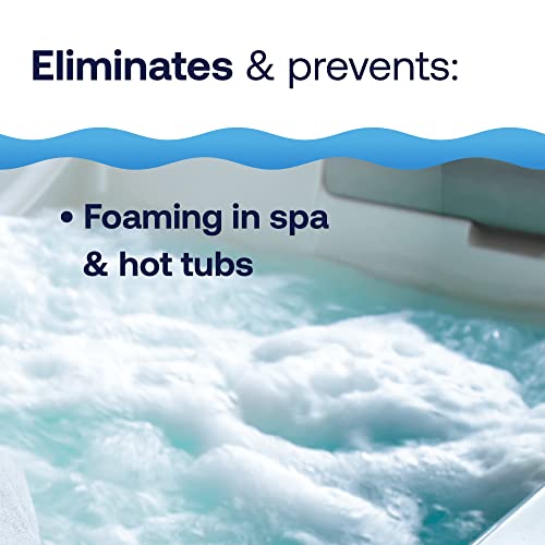 HTH Spa Care Filter Cleaner, Spa & Hot Tub Chemical Deep Cleans Filter, Extends Filter Life, 16 oz & Care Defoamer, Spa & Hot Tub Chemical Eliminates Foaming, Softens Water, 16 oz