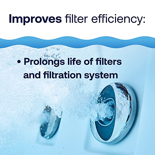HTH Spa Care Filter Cleaner, Spa & Hot Tub Chemical Deep Cleans Filter, Extends Filter Life, 16 oz & Care Defoamer, Spa & Hot Tub Chemical Eliminates Foaming, Softens Water, 16 oz
