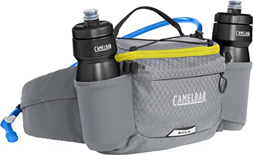 CamelBak M.U.L.E. 5 Mountain Bike Gravel Waist Belt Hydration Pack 50oz, Gunmetal