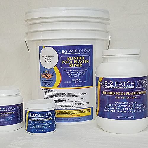 E-Z Patch EZP-2256 10 lbs NPT StoneScapes Touch of Glass Series Regular Aqua Cool 2 Blended Plaster