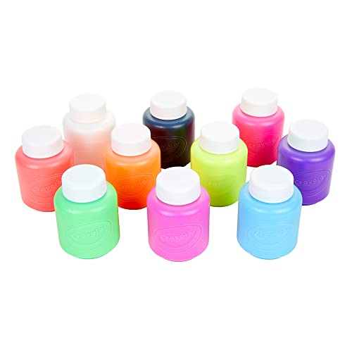 Crayola Washable Kids Project Paint - Neon (2oz), Arts & Crafts Supplies For Kids, Preschool & Kindergarten, Gifts, Ages 3+