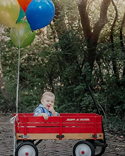 Radio Flyer Town and Country Wagon, Wooden Red Wagon