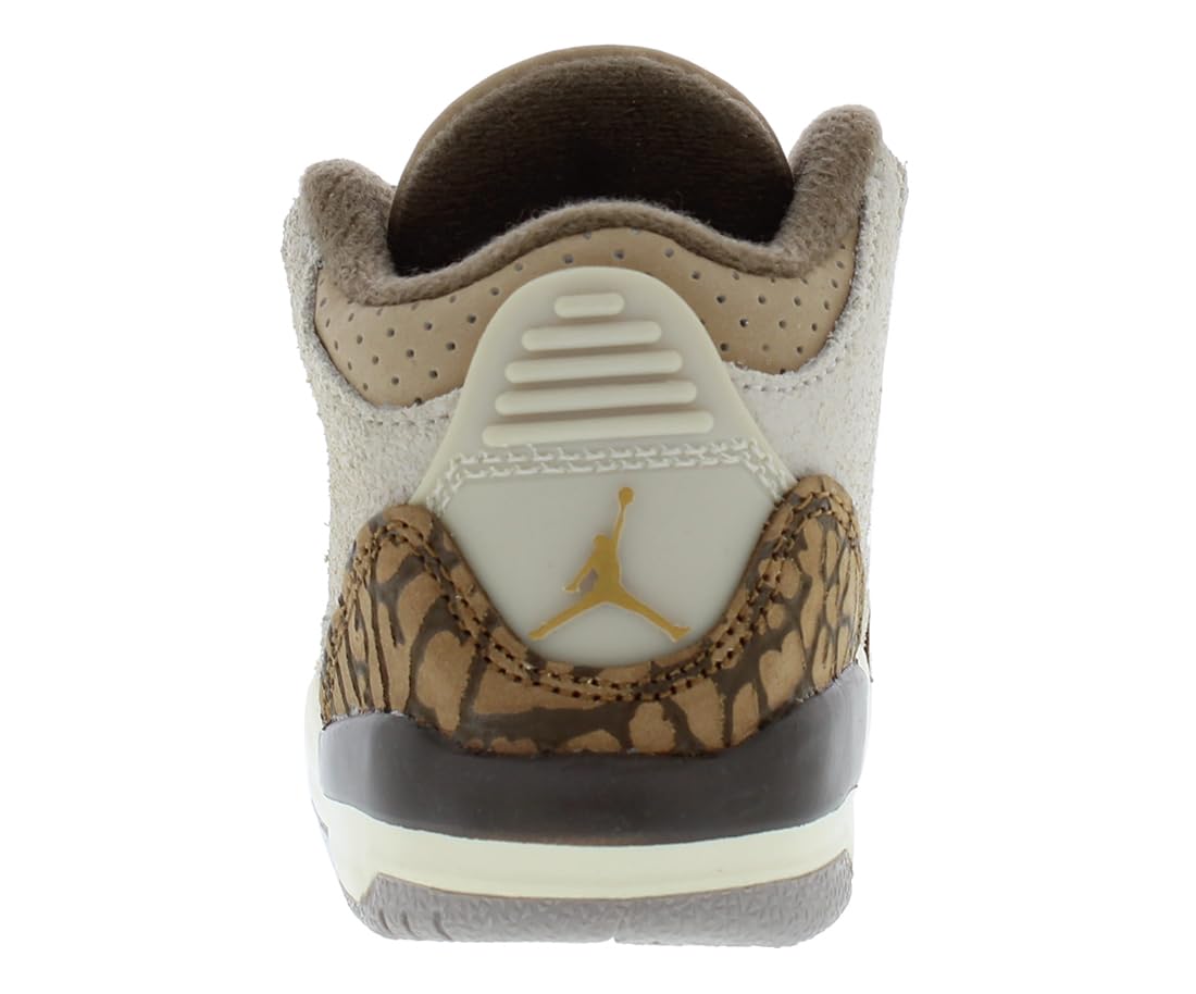 Jordan Baby Boy's 3 Retro (Infant/Toddler) Light Orewood Brown/Metallic Gold/Light British 9 Toddler M