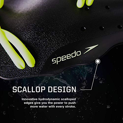 Speedo unisex adult Training Nemesis Contour swimming hand paddles, Multicolor, Large US
