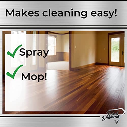 Black Diamond Stoneworks Wood & Laminate Floor Cleaner: For Hardwood, Real, Natural & Engineered Flooring āBiodegradable Safe for Cleaning All Floors