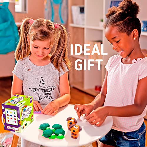 Air Dry Clay 24 Colors, Soft & Ultra Light, Modeling Clay for Kids with Accessories, Tools and Tutorials