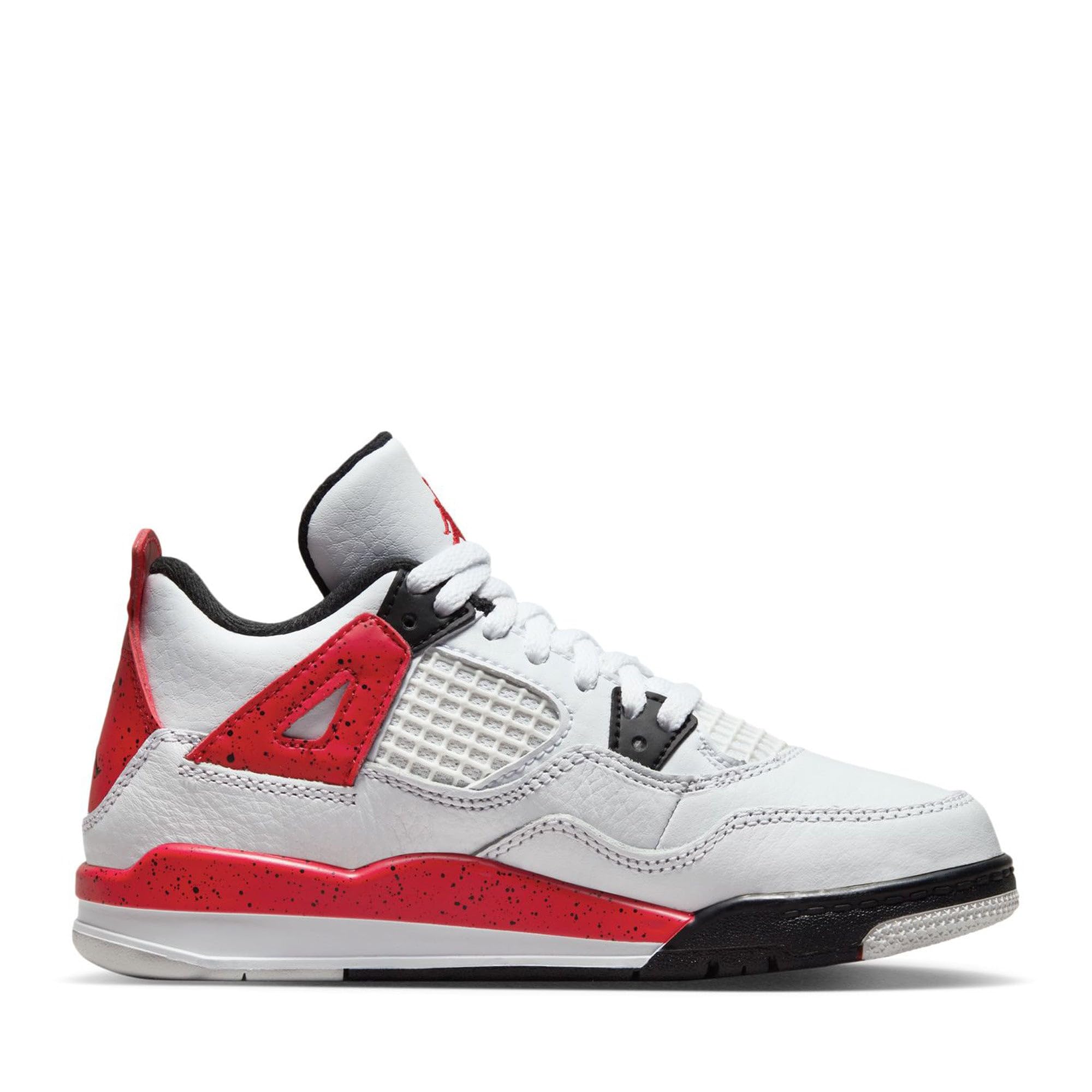 Jordan Boy's 4 Retro (Little Kid) White/Fire Red/Black/Neutral Grey 2 Little Kid M