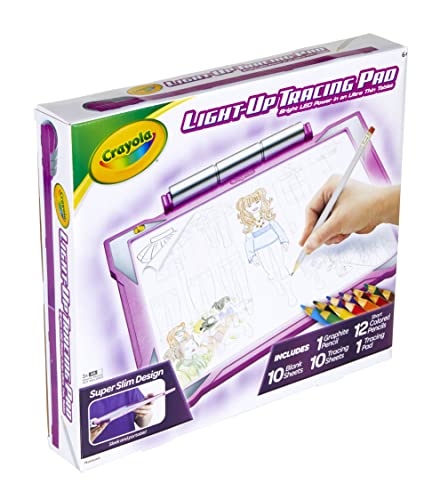 Crayola Light Up Tracing Pad Pink, Gifts & Toys for Girls and Boys, Age 6, 7, 8, 9 [Amazon Exclusive]