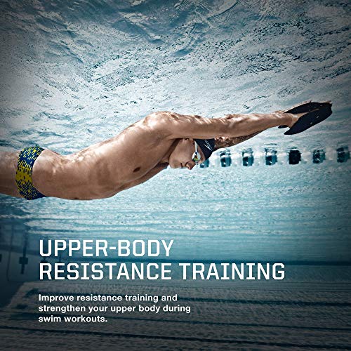 Speedo unisex adult Training Power Plus swimming hand paddles, Blue, Small US