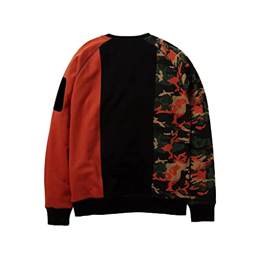 Staple Pigeon Camo Pieced Crewneck Sweatshirt Black (Medium, m)
